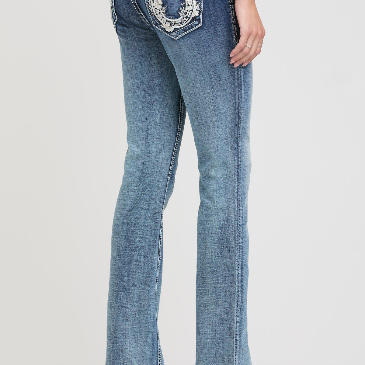 Horse Shoe Floral Bootcut Jeans for Women – Grace in LA