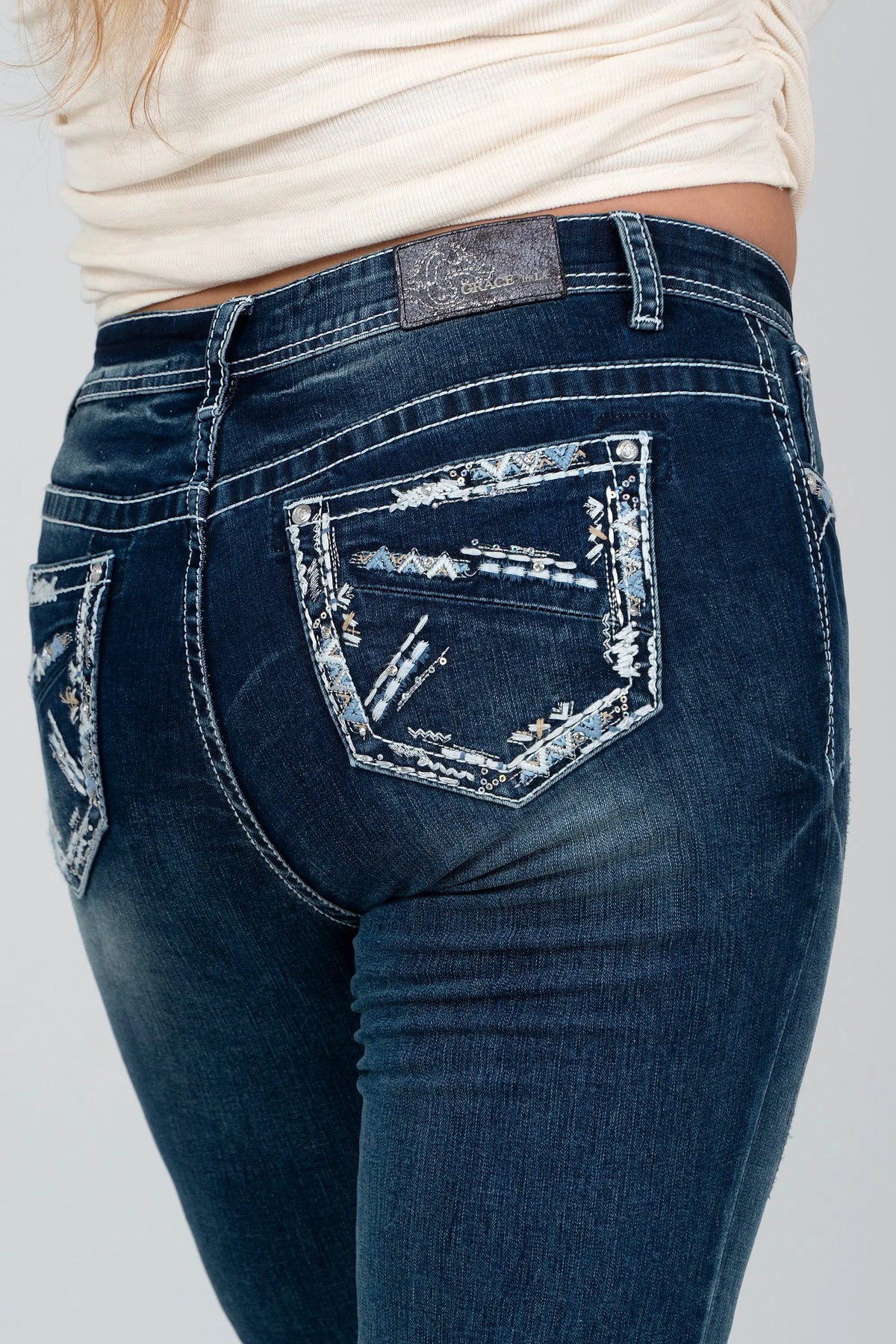 Heavy Stitches Women's Plus Size Bootcut Jeans – Grace in LA